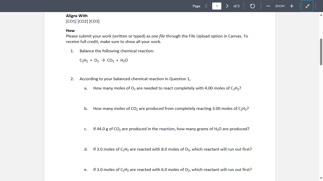 Solved Aligns With[CO1] [CO2] [CO3]HowPlease submit your | Chegg.com