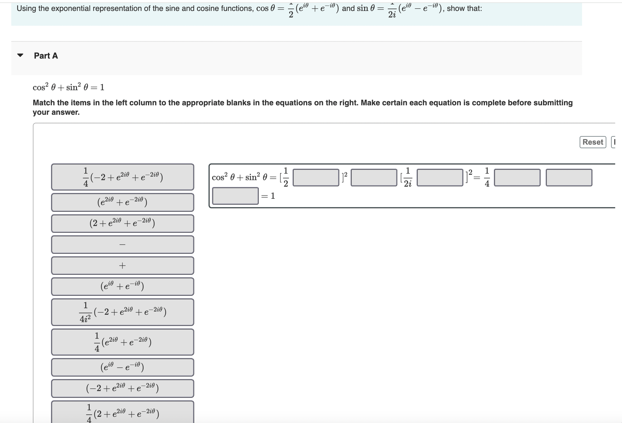 Solved Using the exponential representation of the sine and | Chegg.com