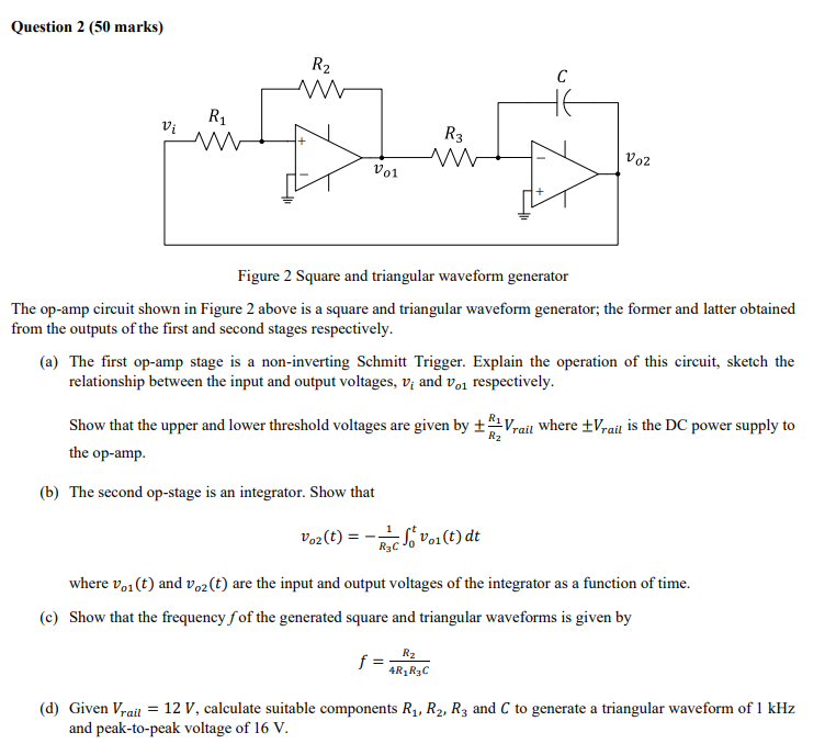 Solved Question 2 (50 marks) Figure 2 Square and triangular | Chegg.com