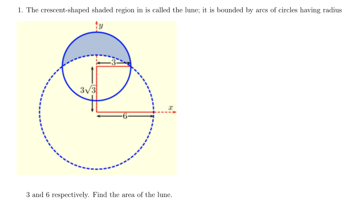 Solved 1. The crescent-shaped shaded region in is called the | Chegg.com