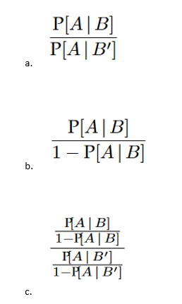 Solved P[A|B] P[A|B'] a. P[A|B] 1 - P[A|B] b. PA|B] 1-P[ AB] | Chegg.com