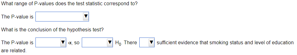 Solved Given below is the smoking status by level of | Chegg.com
