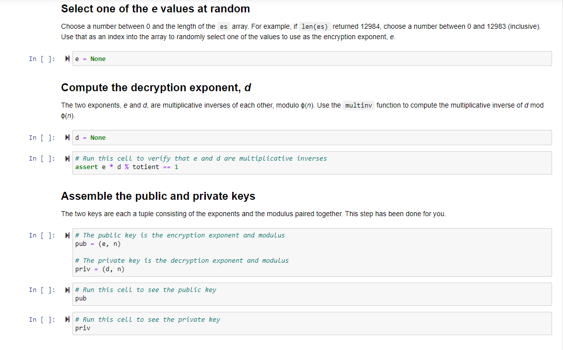Solved In [2] : # Pick two primes and assign them to p and a | Chegg.com