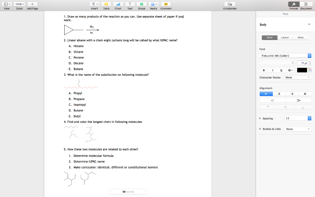Solved 125% + T Tv Insert ul Chart View Zoom Add Page Table | Chegg.com