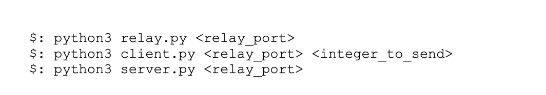 Solved P2. We'll build a simple TCP relay in this exercise. | Chegg.com