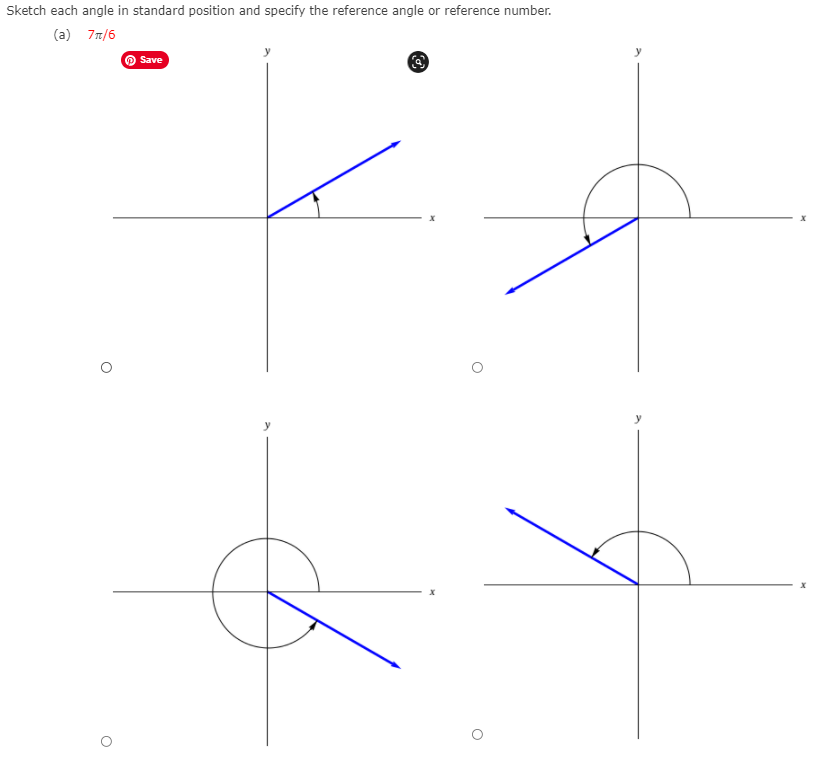 Solved Sketch each angle in standard position and specify | Chegg.com