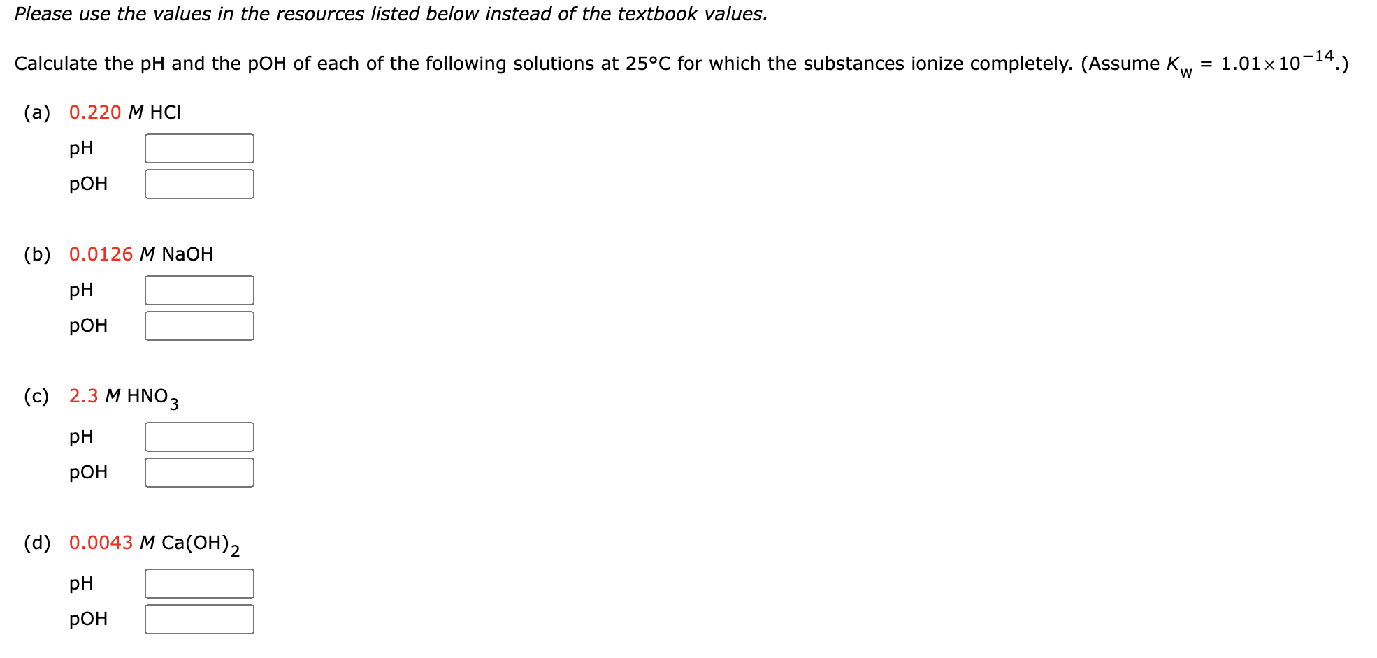 Solved Please use the values in the resources listed below | Chegg.com