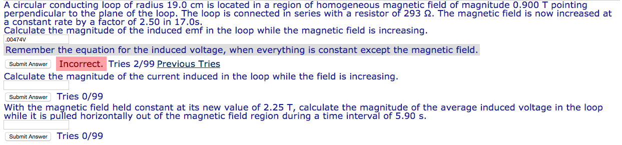 Solved A circular conducting loop of radius 19.0 cm is | Chegg.com