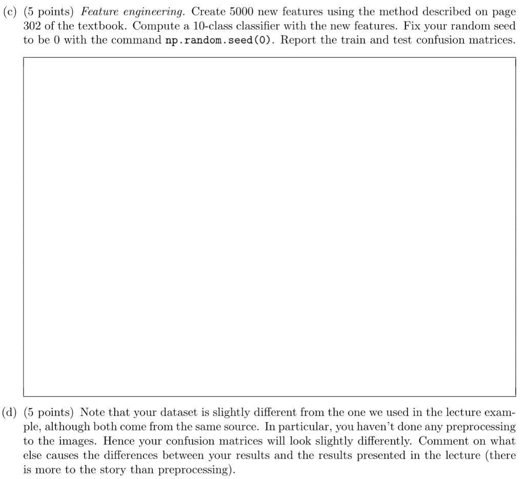 Solved 4. Handwritten digit classification. In this exercise | Chegg.com