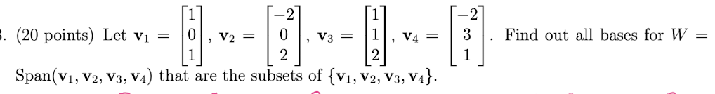 Solved (20 points) Let | Chegg.com