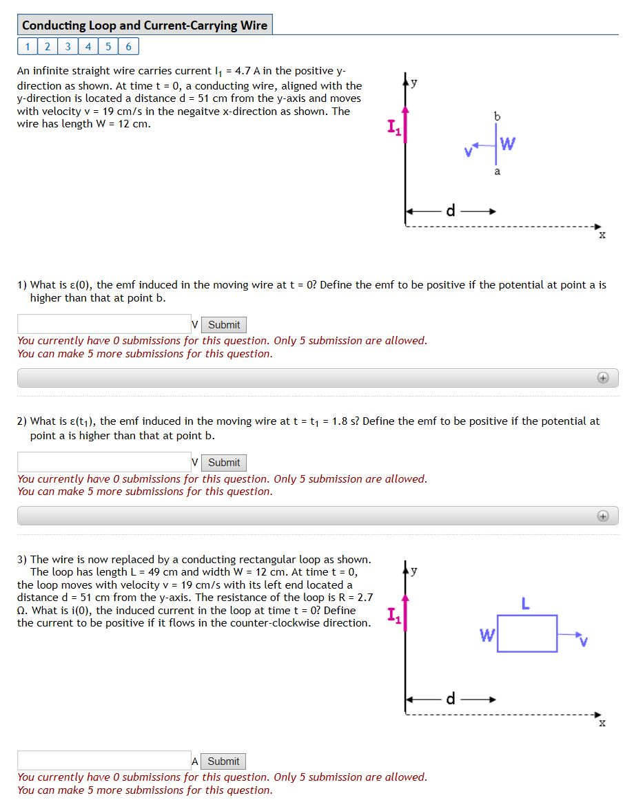 Solved Conducting Loop and Current-Carrying Wire (1|2|3|4| 5 | Chegg.com