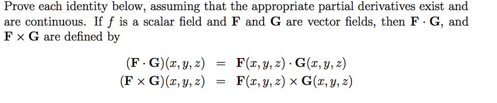 Solved Prove each identity below, assuming that the | Chegg.com