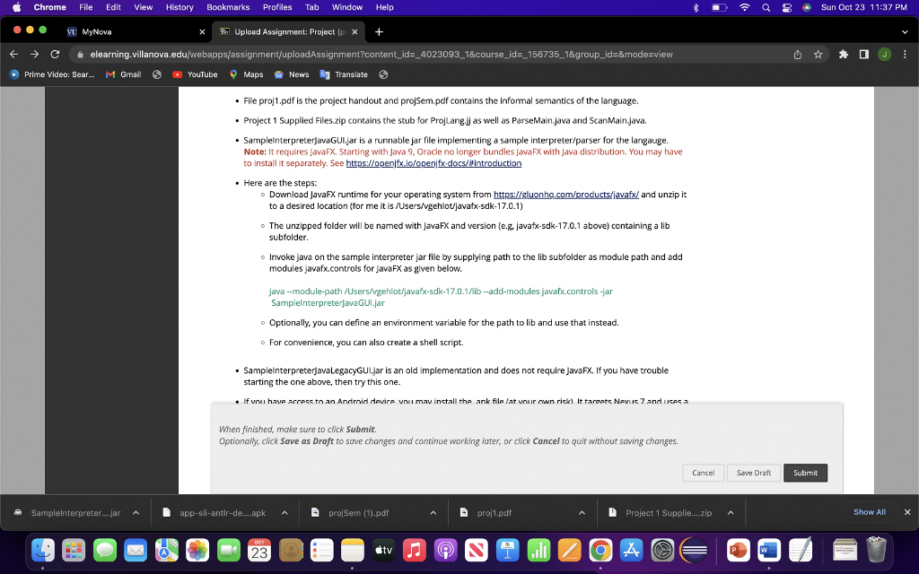 Part 1: Parser Description Given below is the | Chegg.com