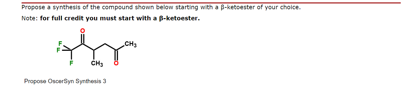 Solved Propose a synthesis of the compound shown below | Chegg.com