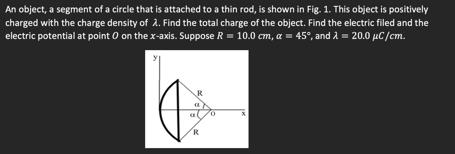 Solved An object, a segment of a circle that is attached to | Chegg.com