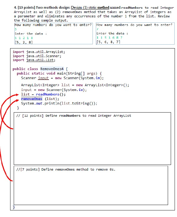 Solved 4. (19 points] Two methods design: Design (1) static | Chegg.com