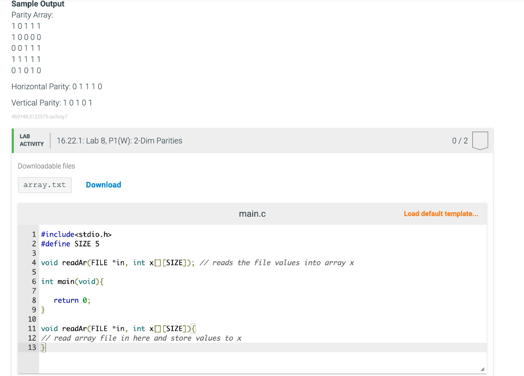 Solved In C program Please!! I keep getting the these errors | Chegg.com