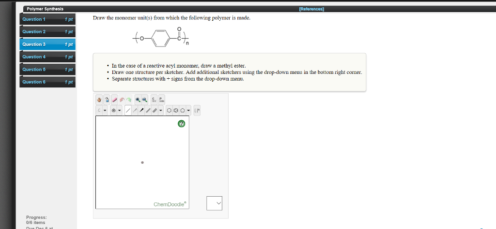 Solved Draw the monomer unit(s) from which the following | Chegg.com