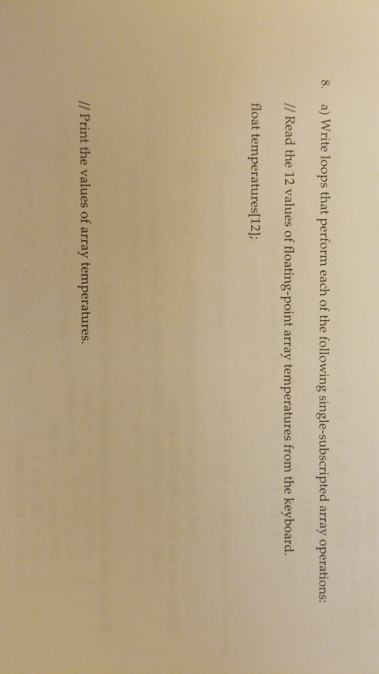 Solved a) Write loops that perform each of the following | Chegg.com