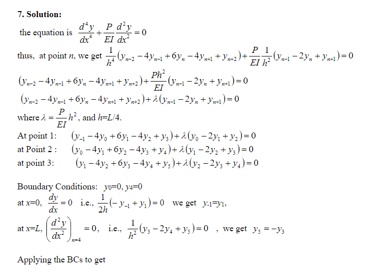 7. (1) A perfectly straight column is fixed at its | Chegg.com