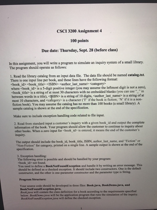 Solved CSCI 3200 Assignment 4 100 points Due date: Thursday, | Chegg.com