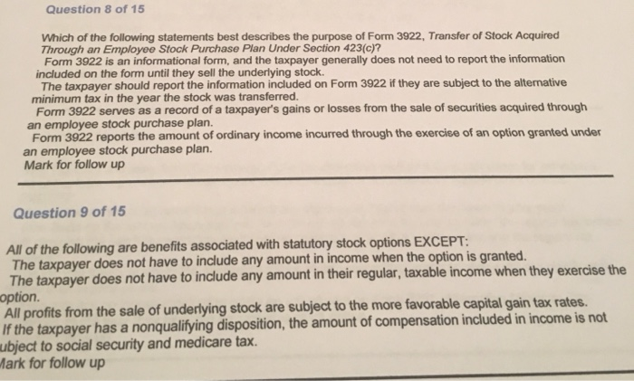 Solved Question 8 of 15 Which of the following statements | Chegg.com