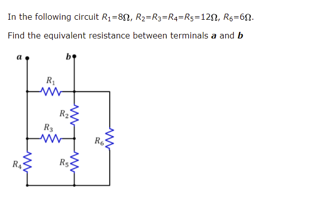 Solved In the following circuit R1=82, R2=R3=R4=R5=122, | Chegg.com