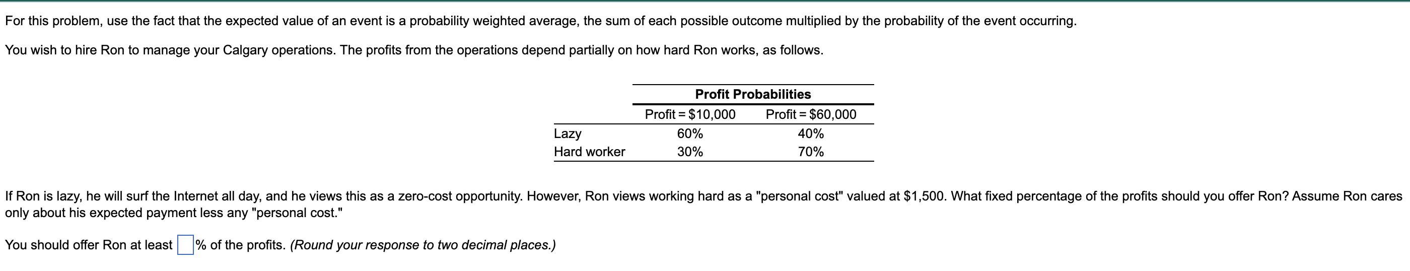 Solved For this problem, use the fact that the expected | Chegg.com