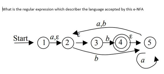 Solved e-NFA to Regular Expression (Finite Machines) | Chegg.com