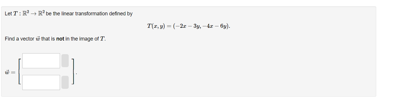 Solved Let T:R2→R2 be the linear transformation defined by | Chegg.com