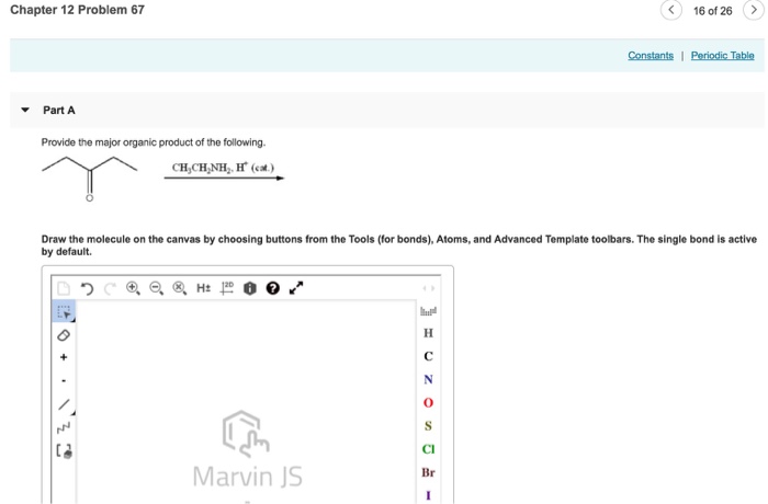 Solved Chapter 12 Problem 62 ( 24 of 26 Part A Provide the | Chegg.com
