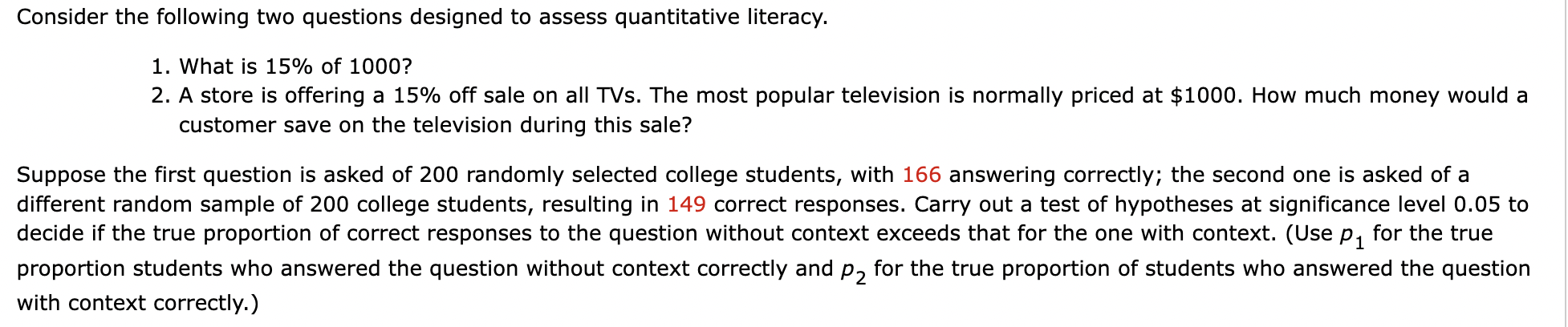 Solved Consider the following two questions designed to | Chegg.com