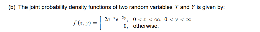 Solved Consider the joint probability density function given | Chegg.com