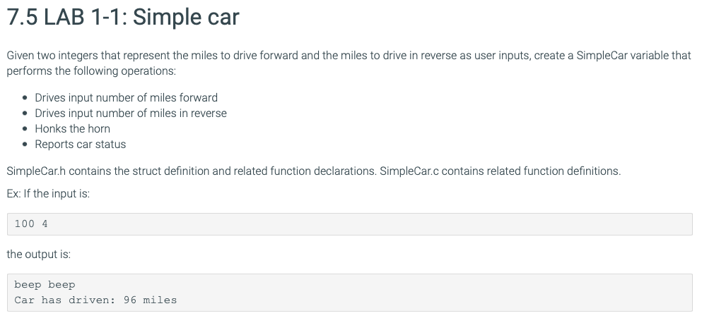 Solved Given two integers that represent the miles to drive | Chegg.com