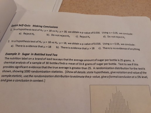 Solved Section 4.3: Determining Statistical Significance | Chegg.com