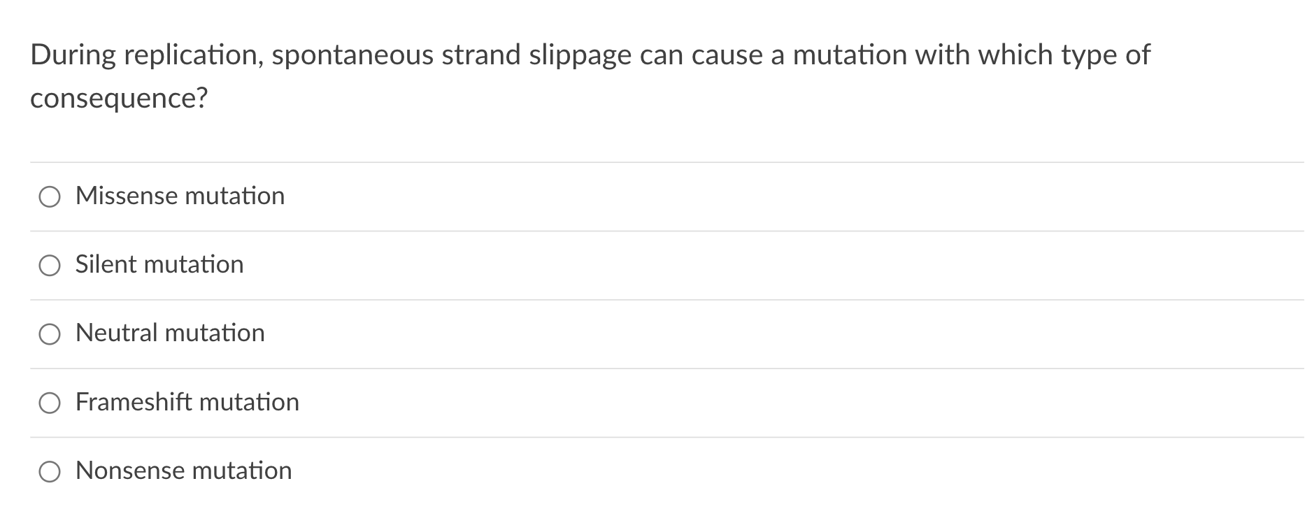 Solved During replication, spontaneous strand slippage can | Chegg.com