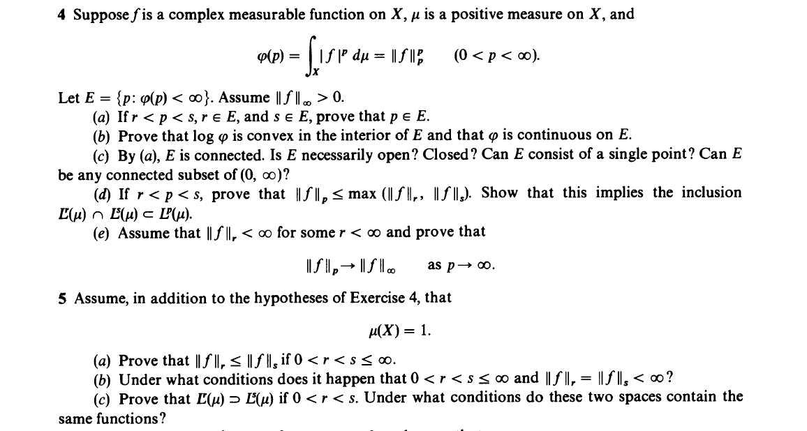 Solved 4 Suppose ſ is a complex measurable function on X, u | Chegg.com