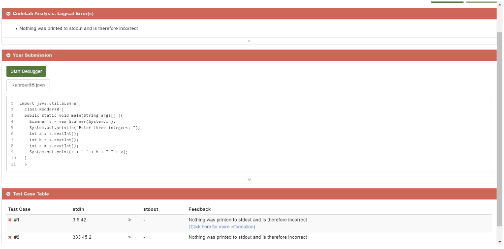 Solved Instructions Write a program named Reorder 38 that | Chegg.com