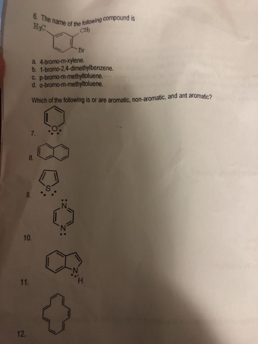 Solved 1. What is the correct name or ue towown g mol O2N a. | Chegg.com