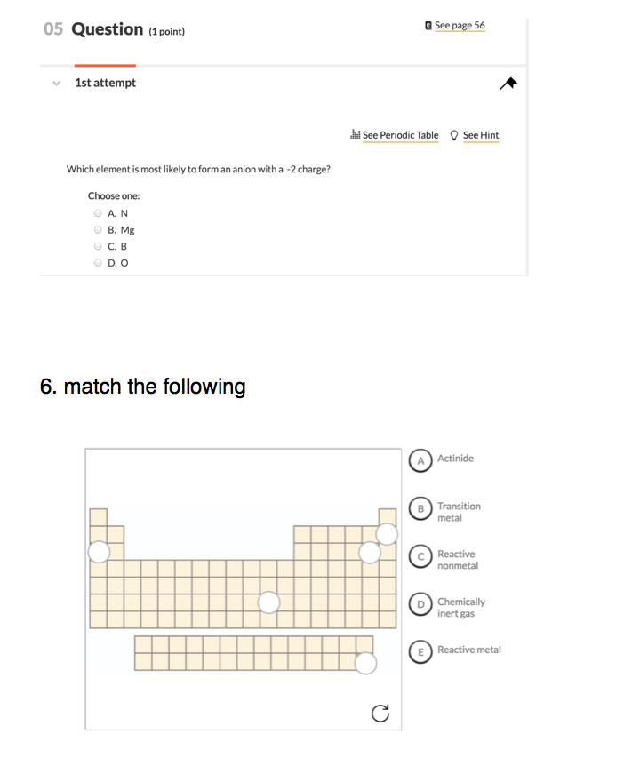 Solved 05 Question (1 point) See page 56 1st attempt See | Chegg.com Solved 05 Question (1 point) See page 56 1st attempt See | Chegg.com