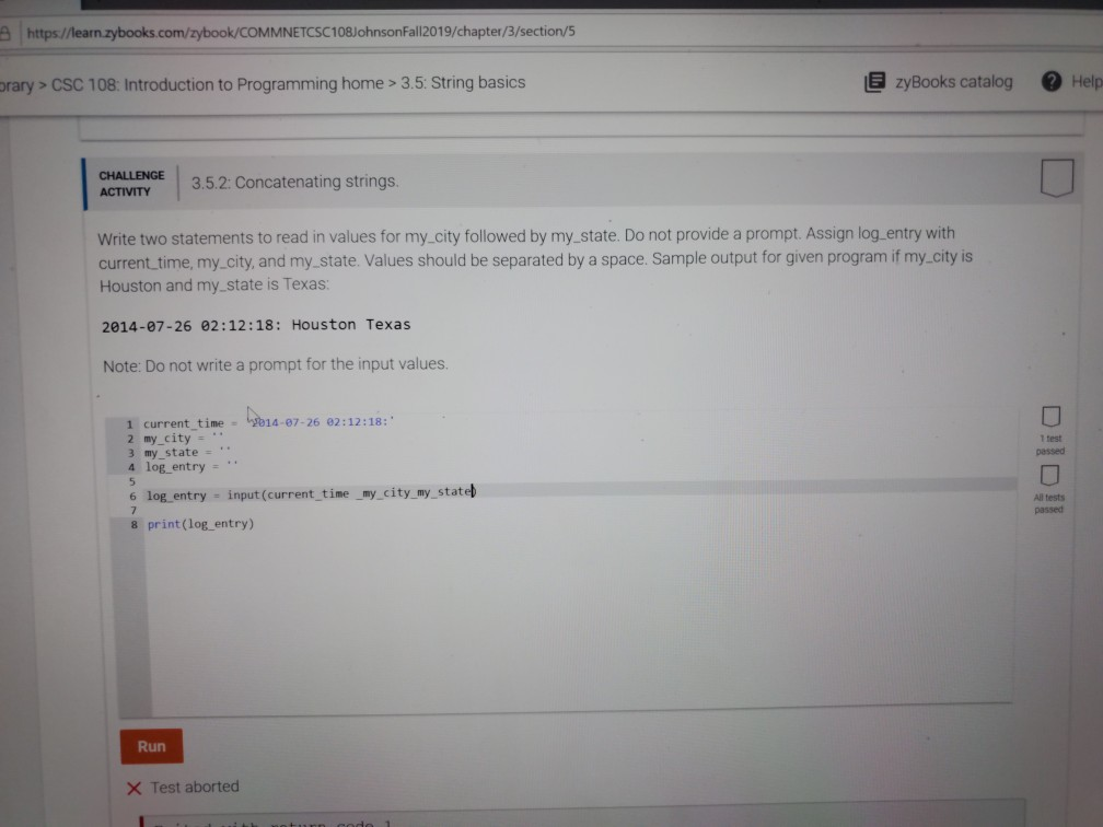 Solved: https://learn.zybooks.com/zybook/COMMNETCSC108John Solved: https://learn.zybooks.com/zybook/COMMNETCSC108John