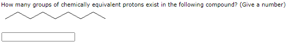 Solved How many groups of chemically equivalent protons | Chegg.com