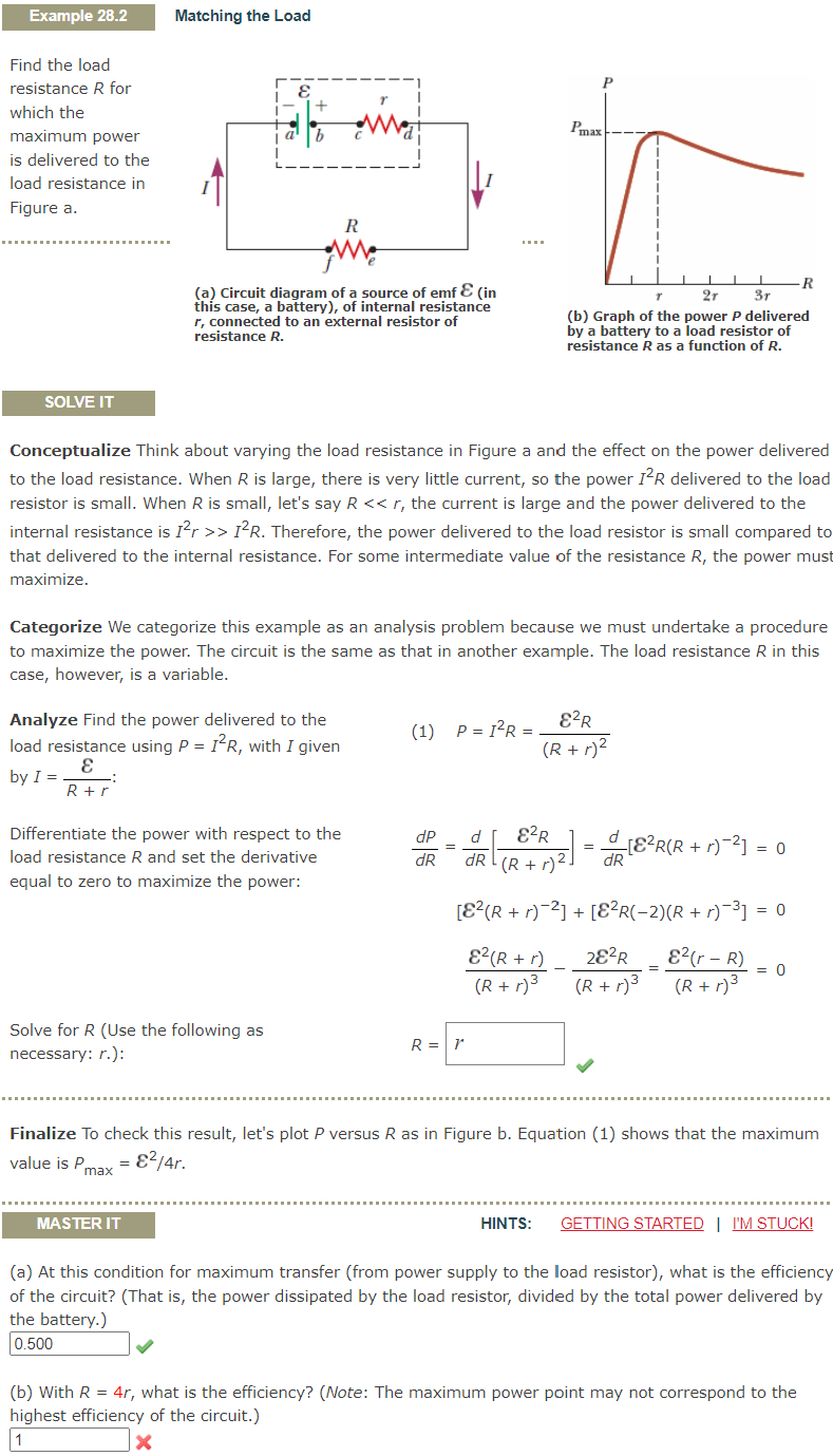 Solved Find the load resistance R for which the maximum | Chegg.com