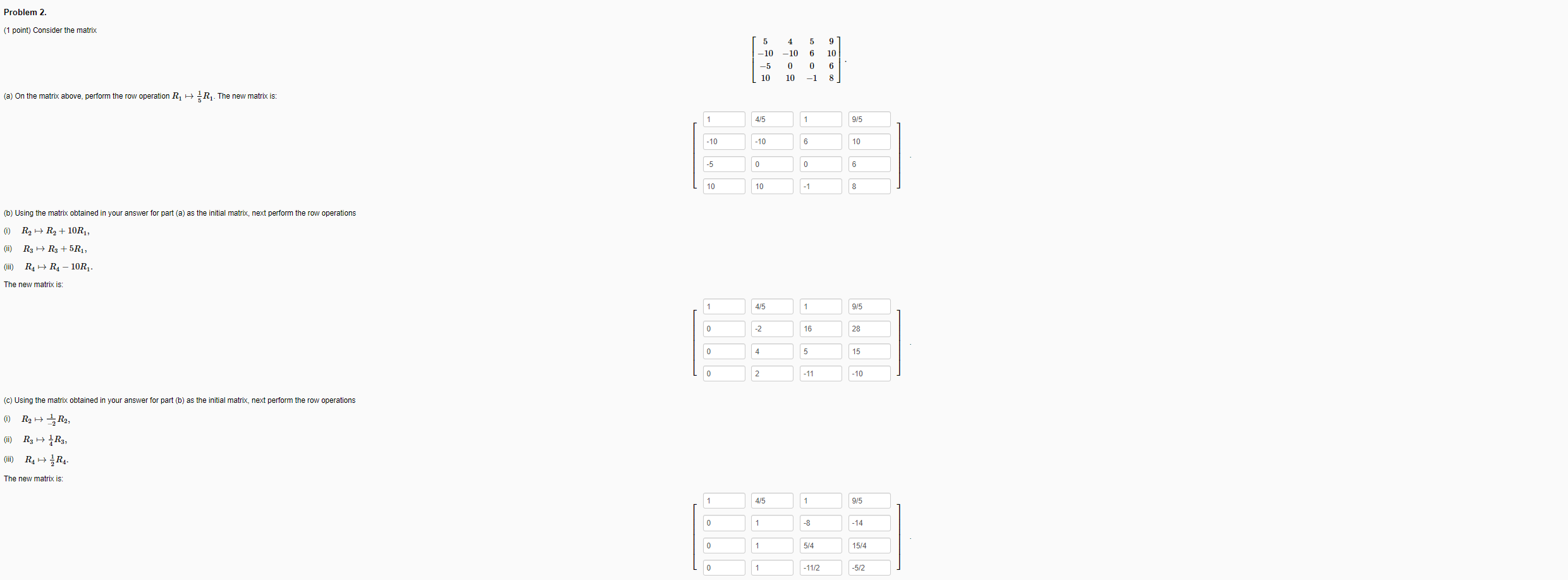Solved (1 point) Consider the | Chegg.com