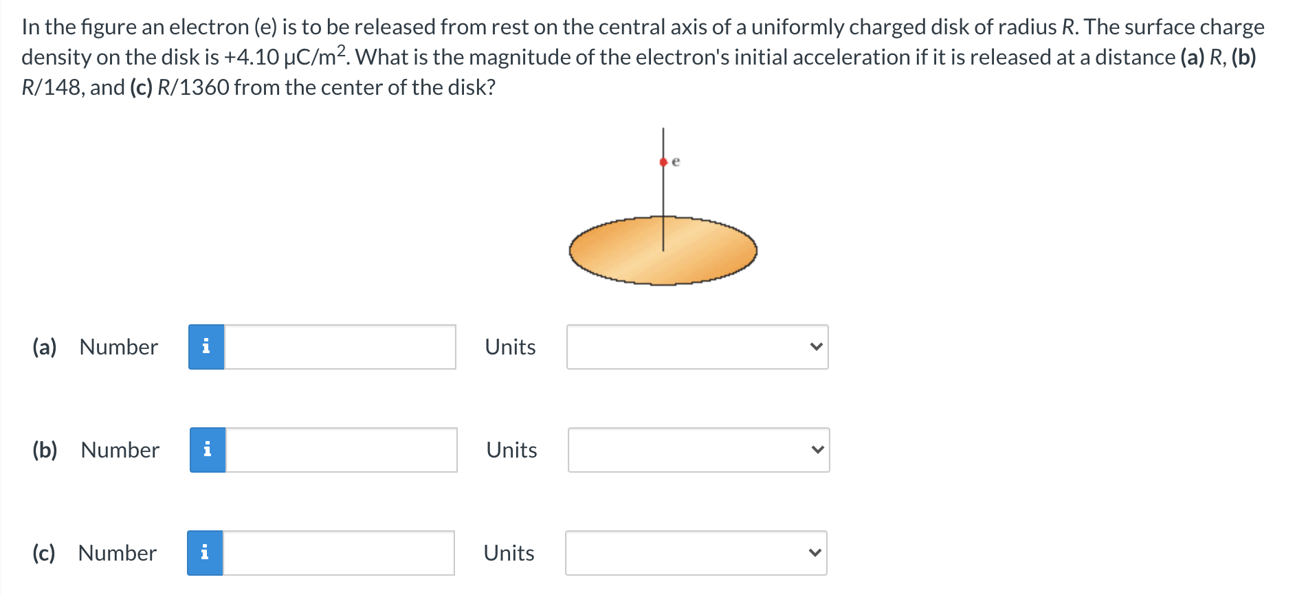 Solved In the figure an electron (e) is to be released from | Chegg.com