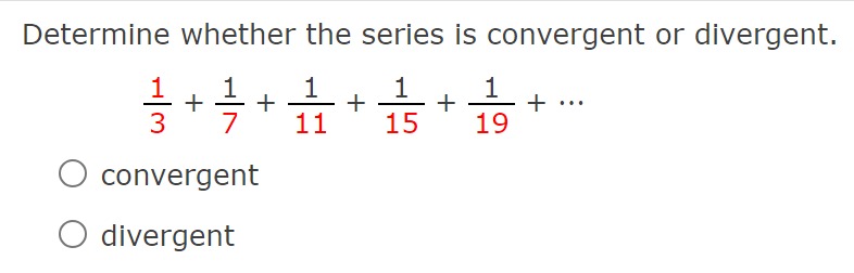 Solved Determine whether the series is convergent or | Chegg.com