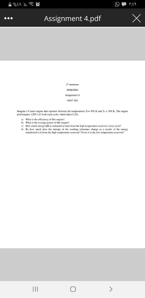 Solved %LA I ۲۰۹ ... Assignment 4.pdf X Х 1 semester | Chegg.com