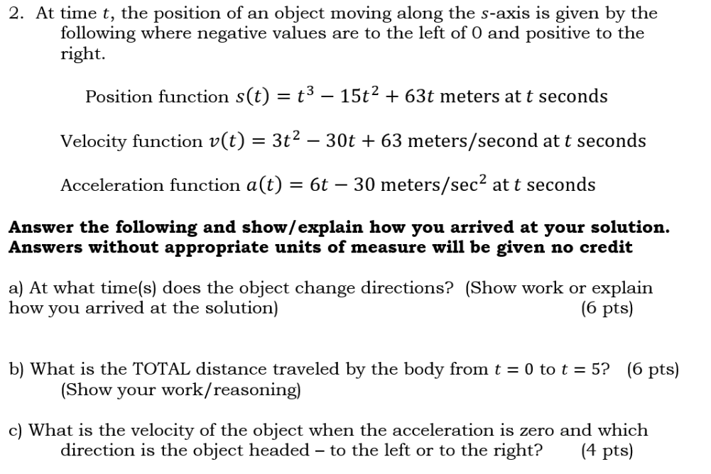 Solved ANSWER USING DERIVATIVES ANSWER USING | Chegg.com