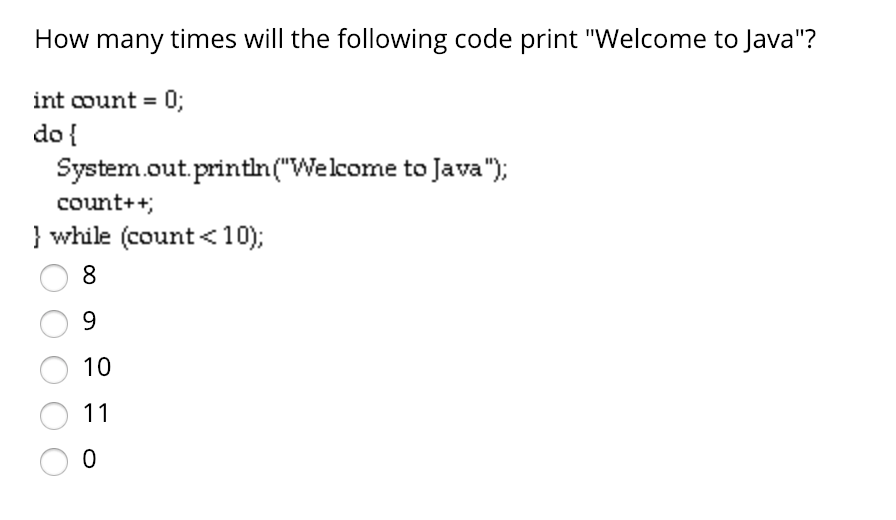 Solved QUESTION 1 The following loop displays__. for | Chegg.com