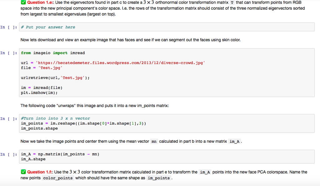 Question 1 - (25 points) Color based image | Chegg.com